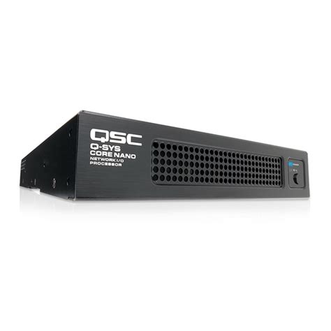 Qsc Q Sys Core Nano Manuals Manualslib