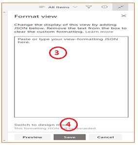 SharePoint Online Modern List View Formatting