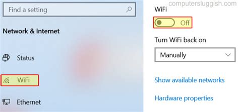 How To Turn Off WiFi In Windows 10 ComputerSluggish