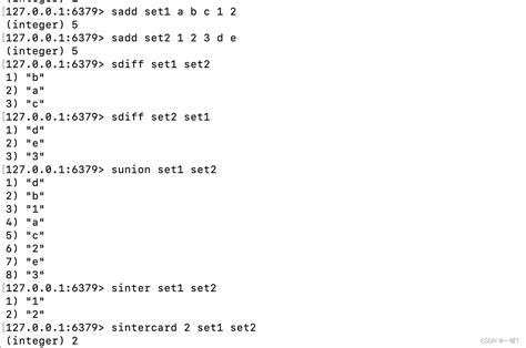 Redis十大类型——set与zset常见操作redis Set Zset 操作 Csdn博客