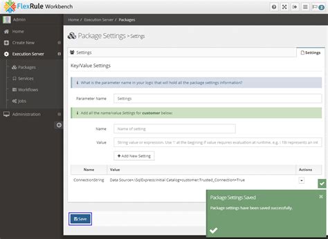 Package Settings Flexrule Resource Hub