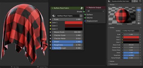 Procedural Buffalo Plaid Fabric Material Blender Tutorial Tutorials Tips And Tricks