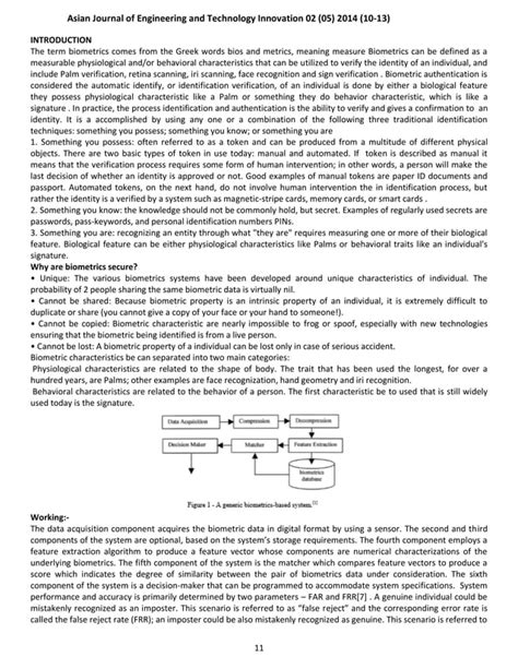 Palm Authentication Using Biometrics System Pdf Computing Technology And Computing