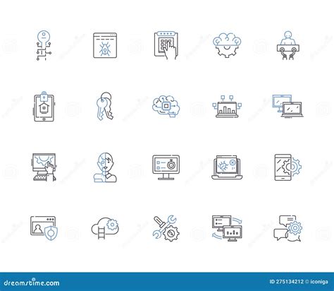 Server Outline Icons Collection Server Hosting Servers Web Server
