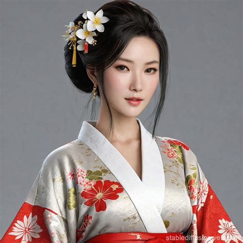 Japanese Woman With Kimono More Beautiful Face Prompts Stable Diffusion Online