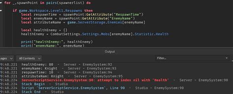 Why Does It Return Nil Scripting Support Developer Forum Roblox