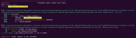 Table Summary Recurse True TypeError On MeasurementSets Issue Casacore Python