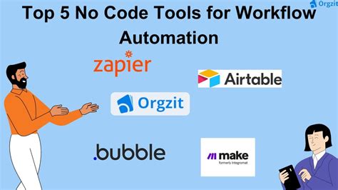 Top 5 No Code Tools For Workflow Automation Orgzit Blog