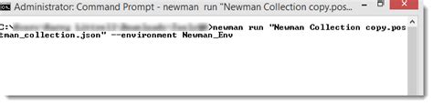 how to use newman optional parameters and configurations