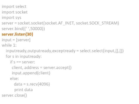 Socket Programming Basics Socket Is An Interface Between
