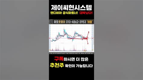 제이씨현시스템 엔비디아 공식파트너 대박났다 제이씨현시스템주가 제이씨현시스템주가전망 제이씨현시스템전망 추천주