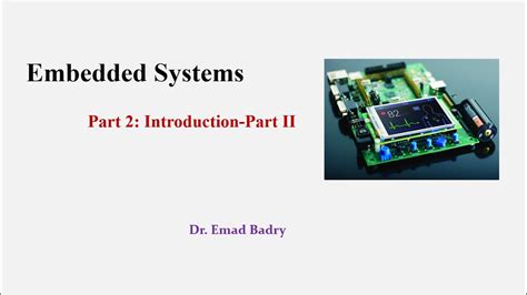 Embedded System Course Introduction Part 2 Youtube