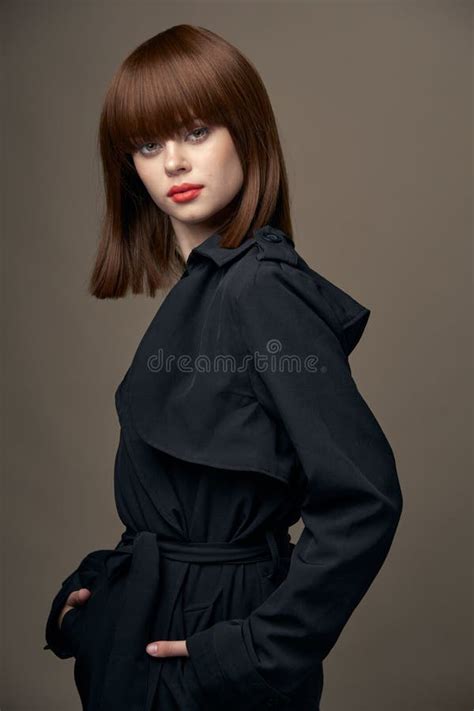 Background Sensual Lady Light Skin Stylish Clothes Stock Image Image Of Fashion Hairstyle