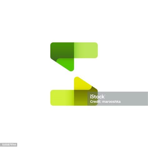 밝은 알파벳 종이 접기 글꼴 로고 디자인 로고 멀티 컬러 문자 벡터 일러스트레이션 10eps 3차원 형태에 대한 스톡 벡터 아트 및 기타 이미지 Istock