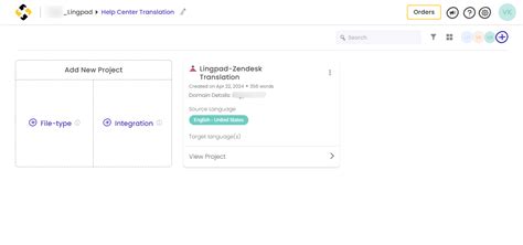how to setup zendesk guide integration project in lingpad
