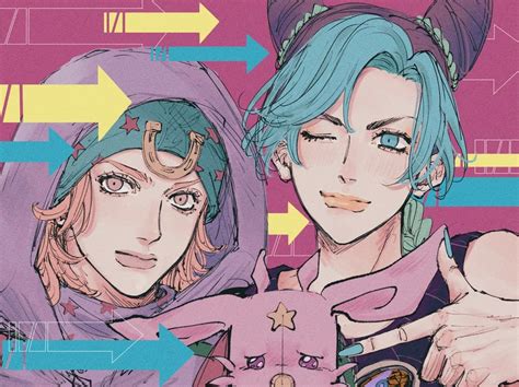 Kujo Jolyne And Johnny Joestar Jojo No Kimyou Na Bouken And More Drawn By Mtkpasta Danbooru