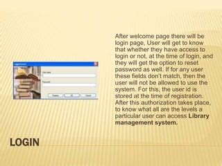 Library Management System PPTX Operating Systems Computer Software And Applications