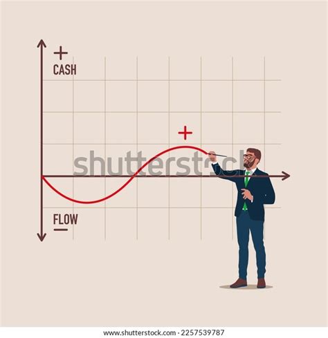Drawing Cash Flow Graph Vector Illustration Royalty Free Images Stock Photos Pictures