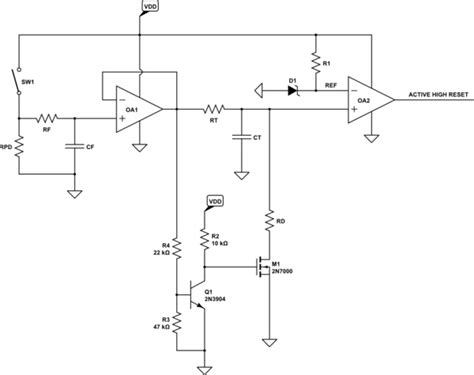 circuit design how are long push buttons done for example a