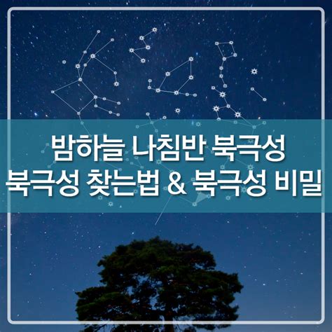 밤하늘 나침반 북극성 북극성의 비밀과 찾는 법을 통해 내 위치를 맞춰보자 북극성 작은곰자리 북극성 찾기 네이버 블로그