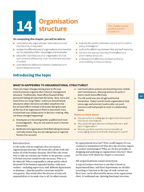 Chapter 14 Book Organizational Structure Pdf