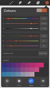 Procreate 4 2 Tutorial Colour Interface Mary Li Art