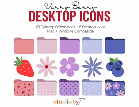 desktop folder icons for mac desktop folder icons aesthetic desktop