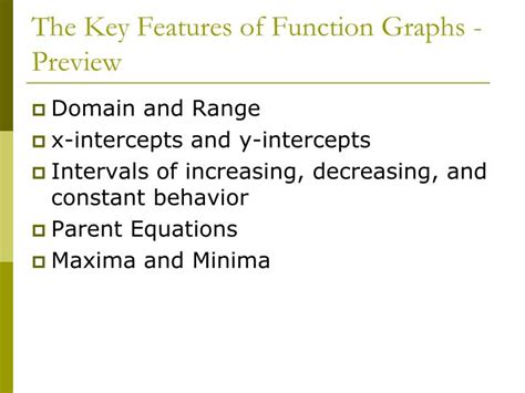PPT Determining The Key Features Of Function Graphs PowerPoint Presentation ID
