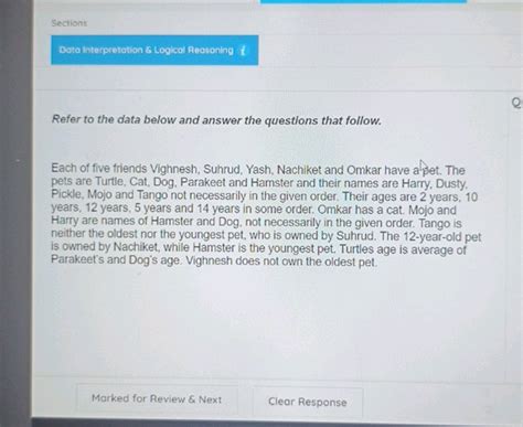 Sections Data Interpretation Logical Studyx