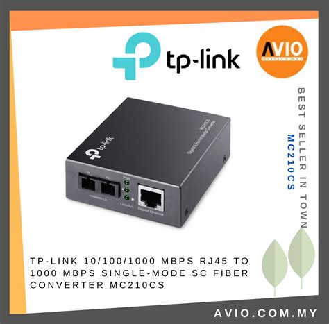 Tp Link Tplink Gigabit Mbps Single Mode Media Converter Rj Ethernet Lan Port To Sc