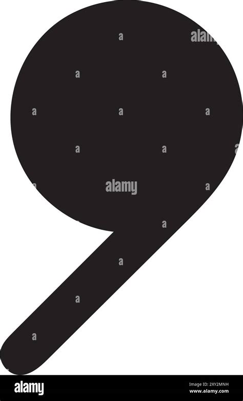 Comma Symbol Icon Illustration Element Design Stock Vector Image And Art