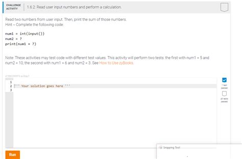 Solved Challenge Activity 161 Read User Input And Print