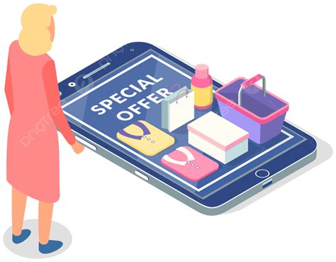 온라인 쇼핑 개념 스마트폰 여자 변하기 쉬운 젊은 매수 Png 일러스트 및 벡터 에 대한 무료 다운로드 Pngtree