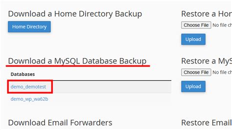 Mysql Database Backup From Cpanel Kemuhost