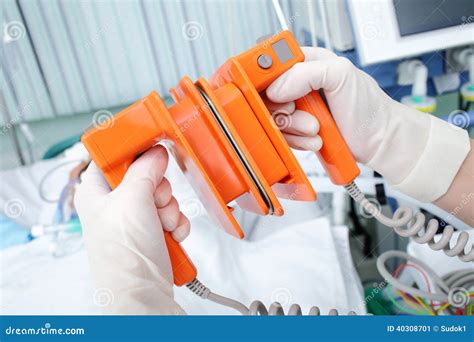 The Defibrillation Stock Image Image Of Heart Arrhythmia 40308701