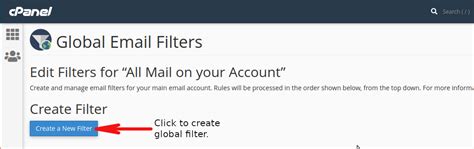 how to create global filter in cpanel knowledgebase cid systems