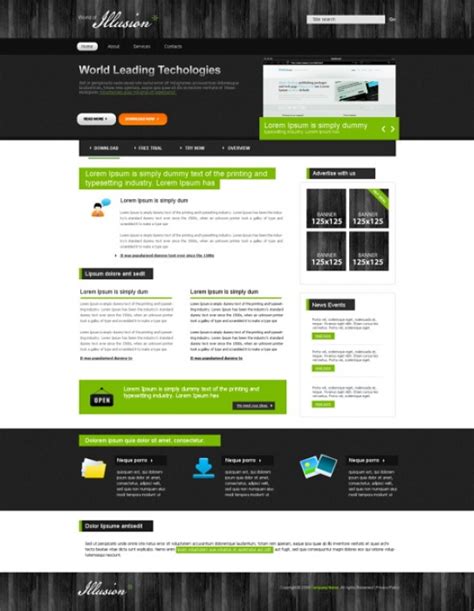 TrendyWeb CSS Template Personal Creative Website Templates Templatesold Com
