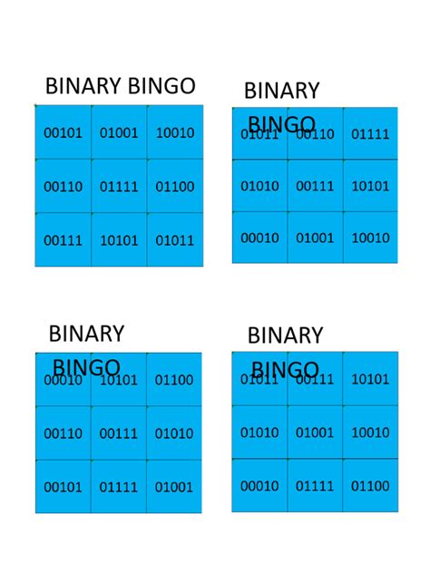 Binary Bingo Pdf