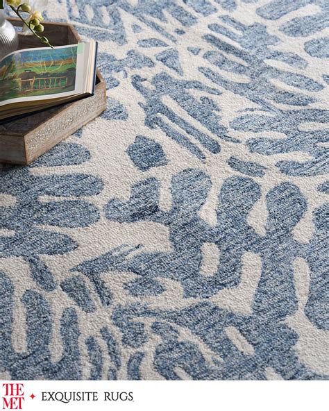 Exquisite Rugs Botanica Blueivory New Zealand Wool Hand Tufted Area