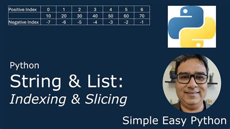 Slicing Python List And String Youtube