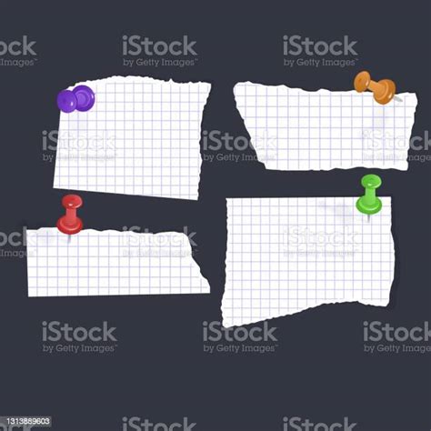 흰색의 찢어진 노트 회색 배경에 붙어 노트북 거친 종이 스트립 벡터 일러스트레이션 0명에 대한 스톡 벡터 아트 및 기타 이미지