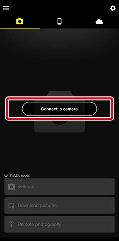 Connecting To The Camera Via An Existing Network Wi Fi STA Mode