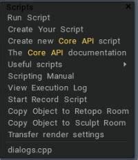 Scripting Core API DCoat Documentation