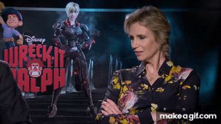 Jane Lynch And Jack Mcbrayer Interview Wreck It Ralph On Make A Gif