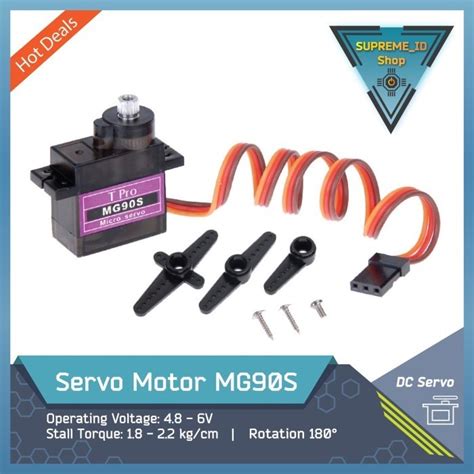 Jual Servo Motor MG90S PWM Control RC Robotic Arduino Raspberry Pi Shopee Indonesia