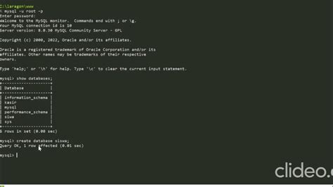Cara Membuat Database Dengan Nama Kasir Dan Tabel Menggunakan Laragon Mysql Youtube
