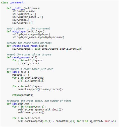 Using Python To Estimate A Player S Chances In A Round Robin Chess