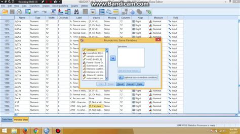 how to recode data in spss youtube
