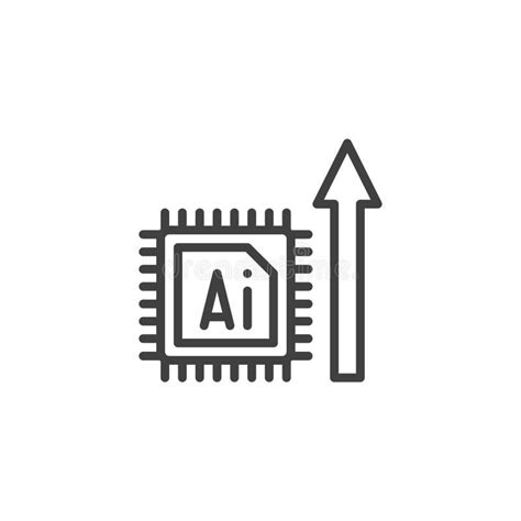 Digital Transformation Line Icon Stock Vector Illustration Of Icon Outline 372104061