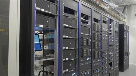 Premium Photo Storage Servers Are Located In The Server Room Of The Data Center Back Of The